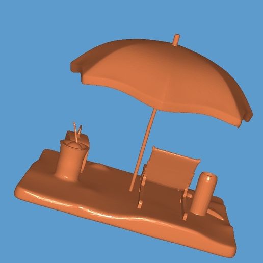 🏖️ Beach Setup・ STL File for 3D printing・Cults