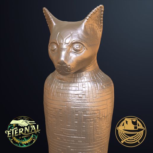 🐱 EGYPTIAN CAT MUMMY - INDIANA JONES - ETERNAL・ 3D File for 3D printing ...
