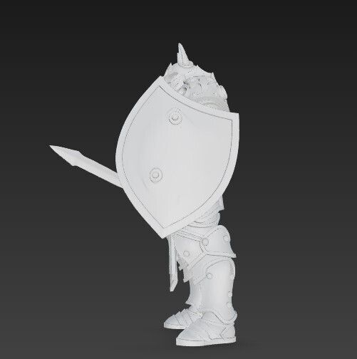 👾 Embodiment of Heroism – 3D Printable Detailed Fantasy Knight Figure ...