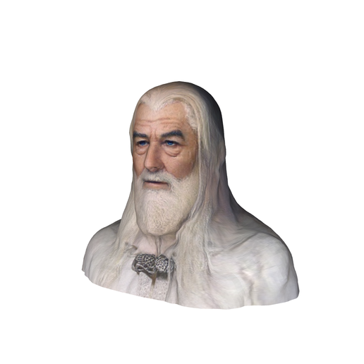 3D file Gandalf the Lord of the Rings Hobbit-bust/head/face ready for ...