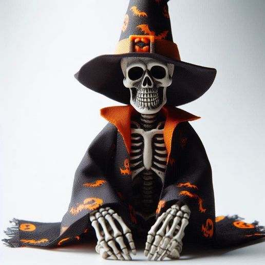 🎃 Halloween Horror Magician 3D Print – Scary Face Sitting Figurine ...