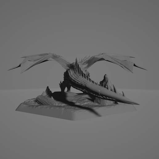 👹 MONSTER HUNTER ALATREON FIGURE・ STL File for 3D printing・Cults