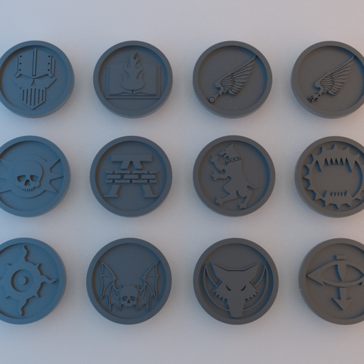🎲 30k Tokens - 40mm x 4mm・Free STL File for ・Cults