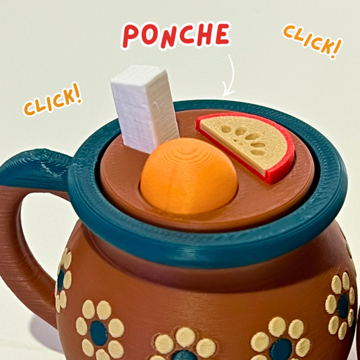 Talavera Clay Mugs Clickers! ☕💙・ 3D File for 3D printing・Cults