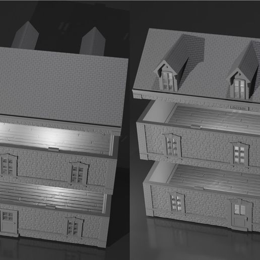 🎲 Operation Carentan: Café Normandie – 3D Printable Terrain (Digital ...