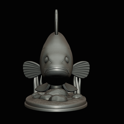 STL file fish perch / Perca fluviatilis statue underwater detailed ...