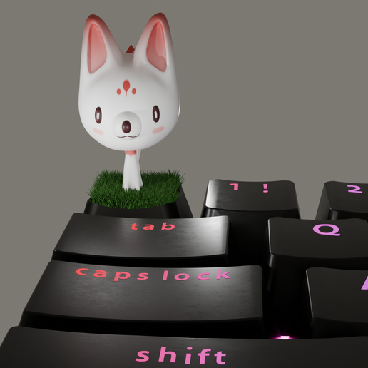 STL file Fox Keycap 🦊 ・3D printing design to download・Cults