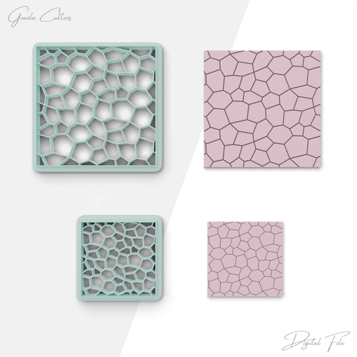 💍 Voronoi Texture Tool For Polymer Clay, Voronoi Clay Texture Tool ...