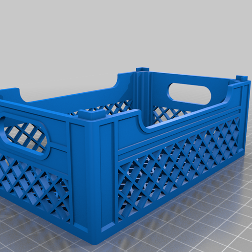 🏠 STACKABLE CRATE・Free 3D File for ・Cults