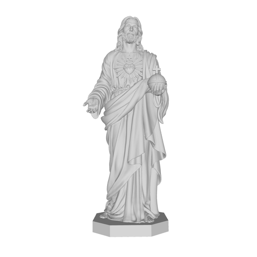 ️ Jesus Christ Sacred Heart 3D Model - STL File for 3D Printing ...