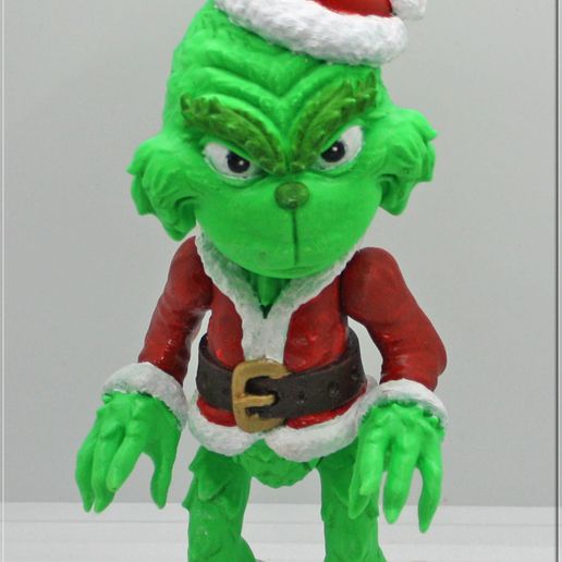 3D printing GRINCH - ARTICULATED FIGURE, PRINT-IN-PLACE, CUTE, FREE ...