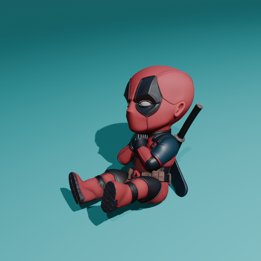 👶 Baby deadpool・ STL File for 3D printing・Cults