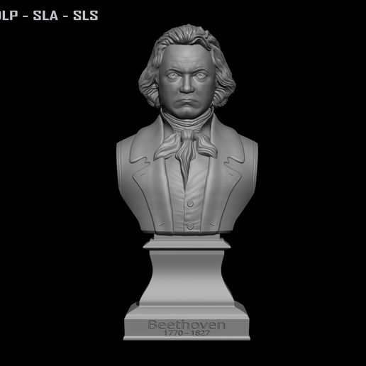 🚐 Ludwig van Beethoven Bust Model Printing Miniature Assembly File STL ...