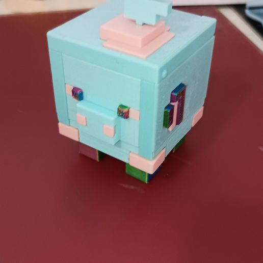 🐖 Minecraft Muddy Pig Cube: 13 Switch Games in a 5 cm Cube・3D Print ...