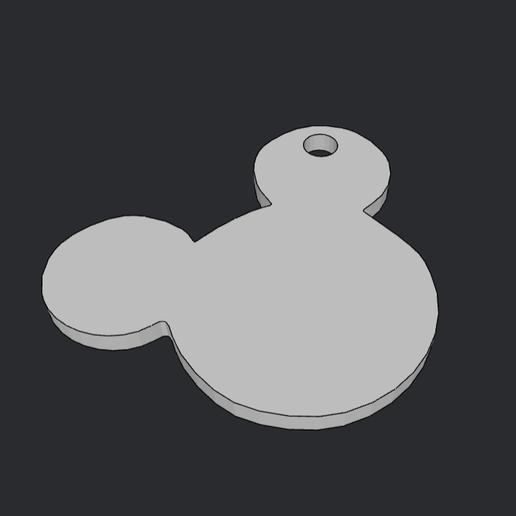 🐁 Mickey Mouse Keychain・Free STL File for ・Cults