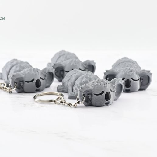 3D file Cute Articulated Koala Keychain by Cobotech - backpack keychain ...