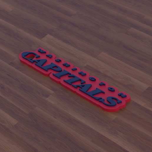 🗝️ Washington Capitals Keychain・ 3D File for 3D printing・Cults