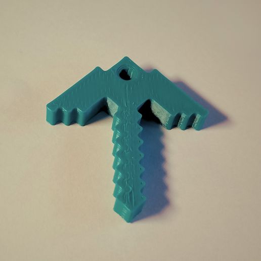 Free STL file Minecraft pickaxe keychain 🗝️ ・3D printable object to ...