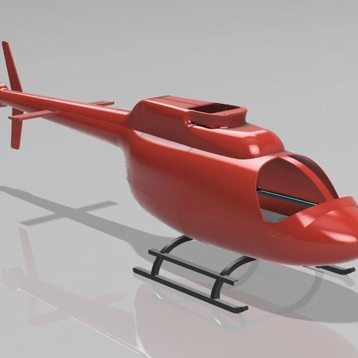 3D file Bell 206 RC helicpopter 🔔 ・3D printer model to download・Cults