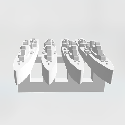 STL file Soviet Project 7 Gnevny class destroyer 1:6000 WW2 ♟ ・3D print ...