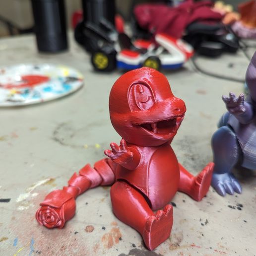 🌹 Flexi Rose Charmander・Free 3D File for 3D printing・Cults