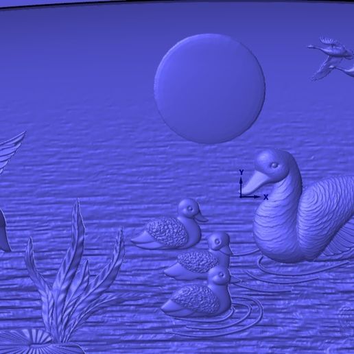 🦆 Duck cnc relief・ 3D File for 3D printing and CNC machining - Laser ...
