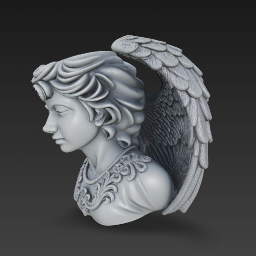 👼 Angel Bust Planter: A 3D Printed Object of Serenity and Grace・ STL ...