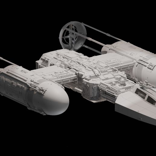 ⭐ Star Wars Y-Wing・ 3D File for 3D printing・Cults