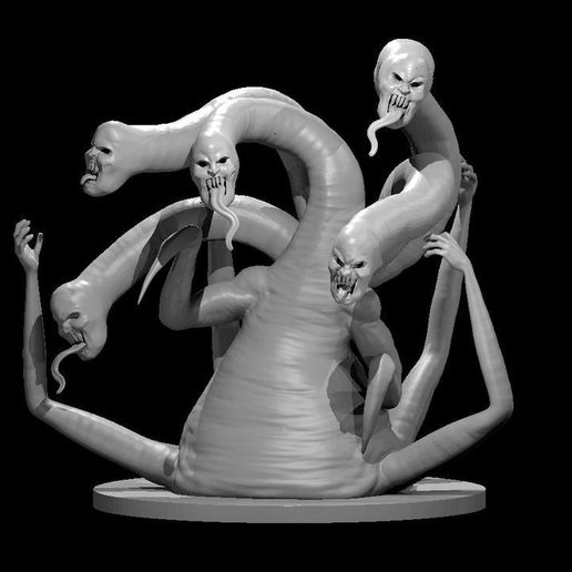🎲 False Hydra・Free STL File for 3D printing・Cults