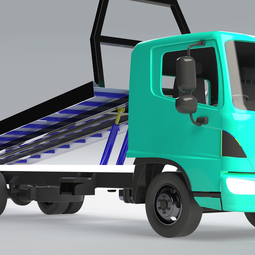 🚚 Tilt Tray Tow Truck 3D Model High Poly SolidWorks Design for Printing ...