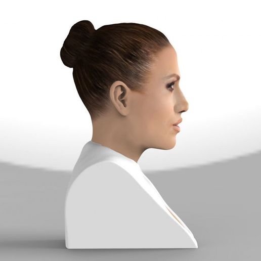 👤 Jennifer Lopez bust for full color 3D printing・ 3D File for 3D printing・Cults
