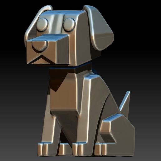 Archivo STL Blocky Pup - Stylized 3D Printable Dog Model 🐕 (OBJ)・Modelo ...