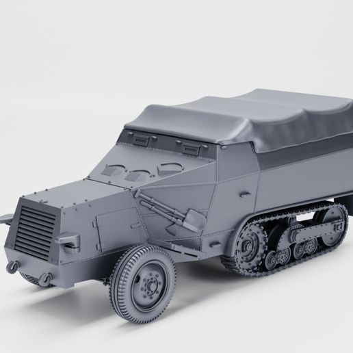 🪖 Half-track SPW S307(f) - Ammo carrier (Germany+France, WW2)・ 3D File ...