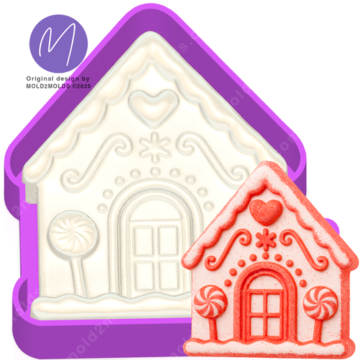🏠 3D Gingerbread House Freshie STL Mold Housing・ STL File for 3D ...