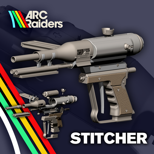 🔫 Arc Raiders Stitcher Cosplay prop・ STL File for 3D printing・Cults
