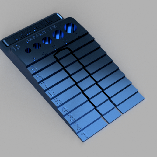 STL file HOLES + wedge THICKNESS GAUGE 🔧 ・3D printable design to ...