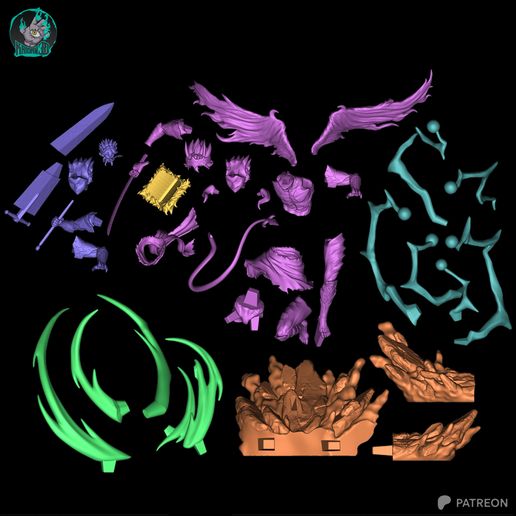 😈 Asta Devil Union BLACK CLOVER - STL Ready for 3D Printing・ STL File ...
