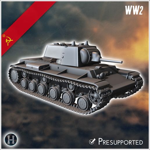 3D file KV-1 M1939 - Soviet army WW2 Second World East front Ostfront ...