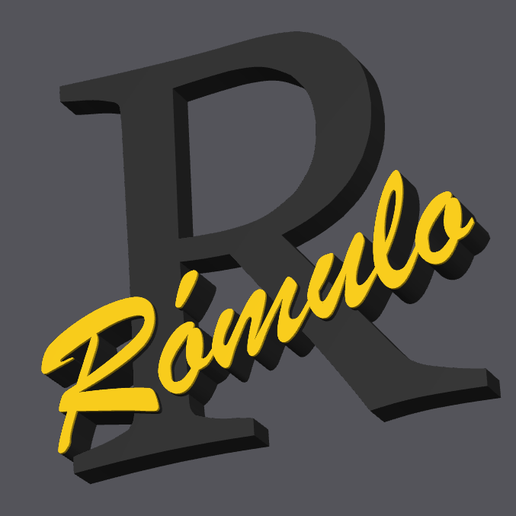 🏢 Letter and Initial Personalized Name Romulo・ 3MF File for 3D printing ...