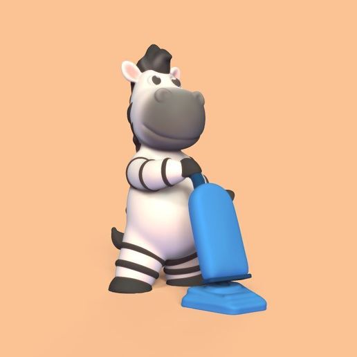 🦓 Zebra Vacuum Cleaner・ 3D File for ・Cults