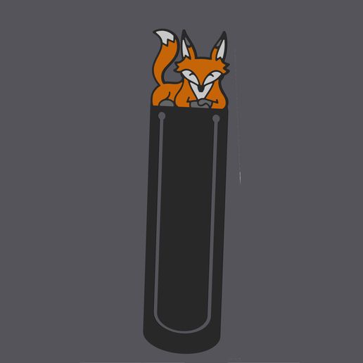 STL file Fox - Bookmark v4 🦊 (3MF)・3D printable model to download・Cults