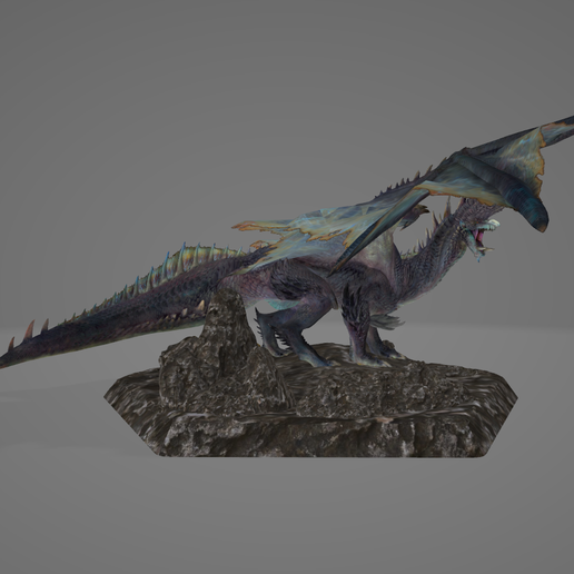 👹 MONSTER HUNTER ALATREON FIGURE・ STL File for 3D printing・Cults