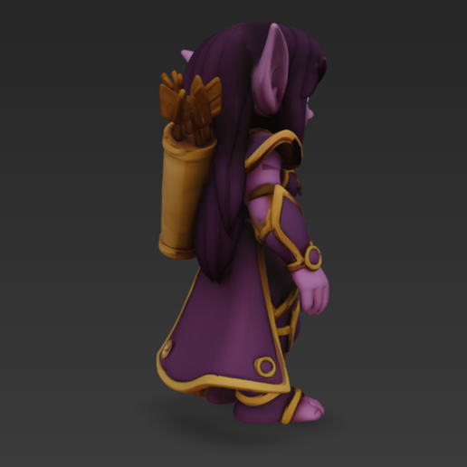 🧝 Elven Archer Warcraft 3・ STL File for 3D printing・Cults