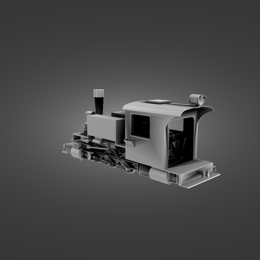 🪖 0-6-0 side tank steam locomotive oil and coal・ STL File for ・Cults