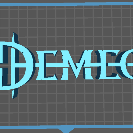 🆓 DEMEO LOGO 4K・ STL File for ・Cults