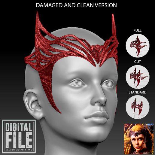 🧙‍♀️ Scarlet Witch Crown - Wanda Tiara Headpiece - Multiverse of ...