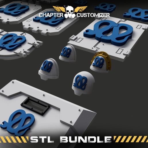 🛰 28mm Army Iron Snakes Space Warrior Chapter Bundle・ 3D File for 3D ...