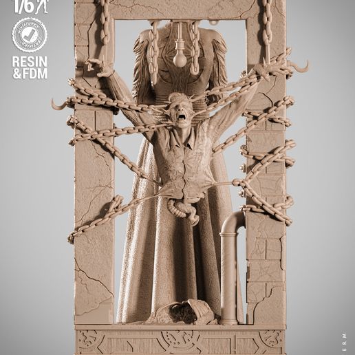 🎬 WICKED MOVIES PINHEAD SCULPTURE: TESTED AND READY FOR 3D PRINTING ...