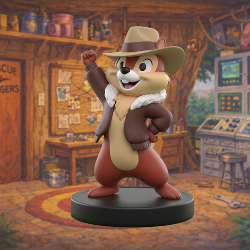 ⛑️ CHIP - CHIP 'N DALE: RESCUE RANGERS - 3D figure Infinity/Disney ...