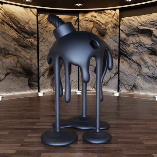 🫠 Melting Bomb Figure Art Toy・ STL File for 3D printing・Cults